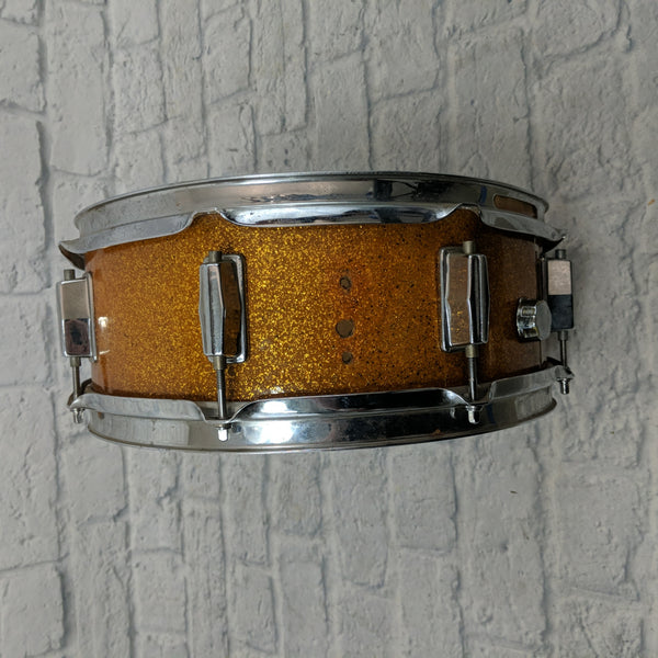 Vintage 1960s Del Rey Gold Sparkle Project Snare Drum Made in Japan ...