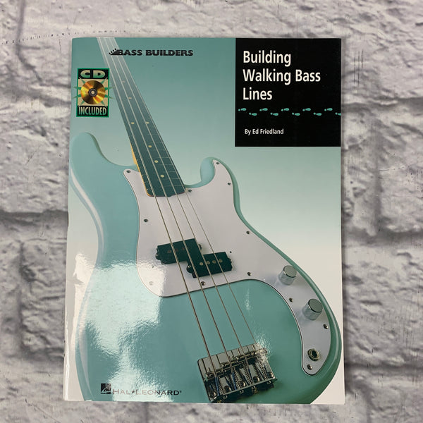 Bass Builders Building Walking Bass Lines Book - Evolution Music