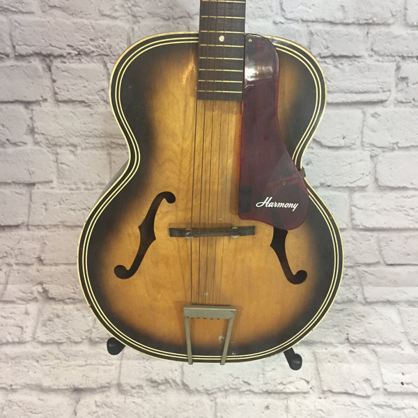 Harmony H1215 Archtop Acoustic Guitar Sunburst - Evolution Music