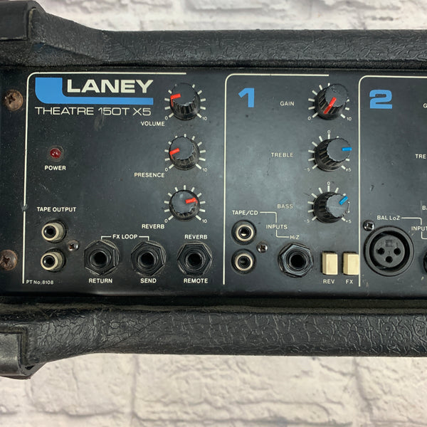 Laney Theatre 150T X5 Powered Mixer Scratchy Pots - Evolution Music