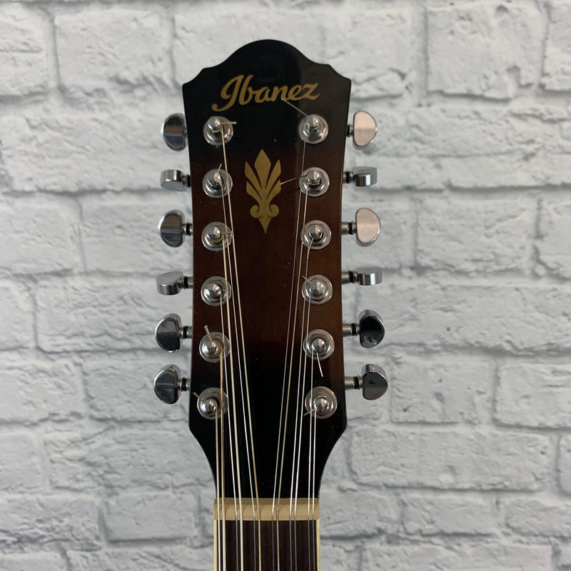 Ibanez AEG1812II-DVS Dark Violin Sunburst 12 String Acoustic Electric ...