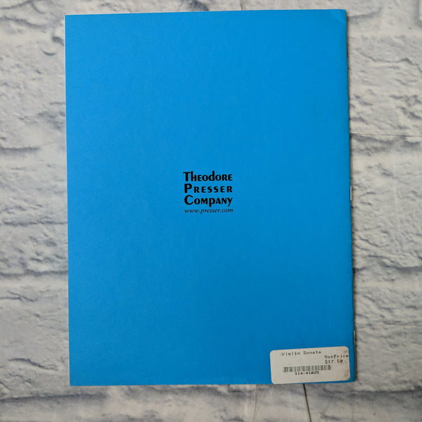 Richard Wernick Violin Sonata for violin and piano - Evolution Music