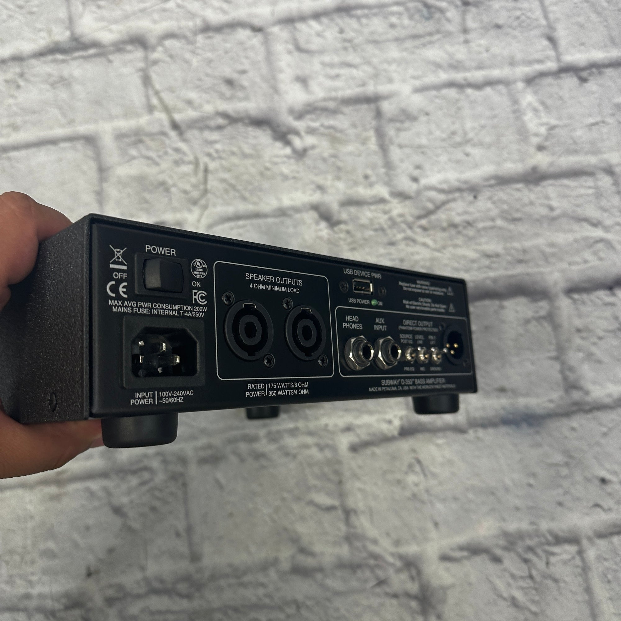 Mesa Boogie Subway D-350 Ultra-Compact Bass Head - Evolution Music