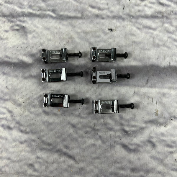 Dimarzio Bridge Saddles - Chrome - Evolution Music