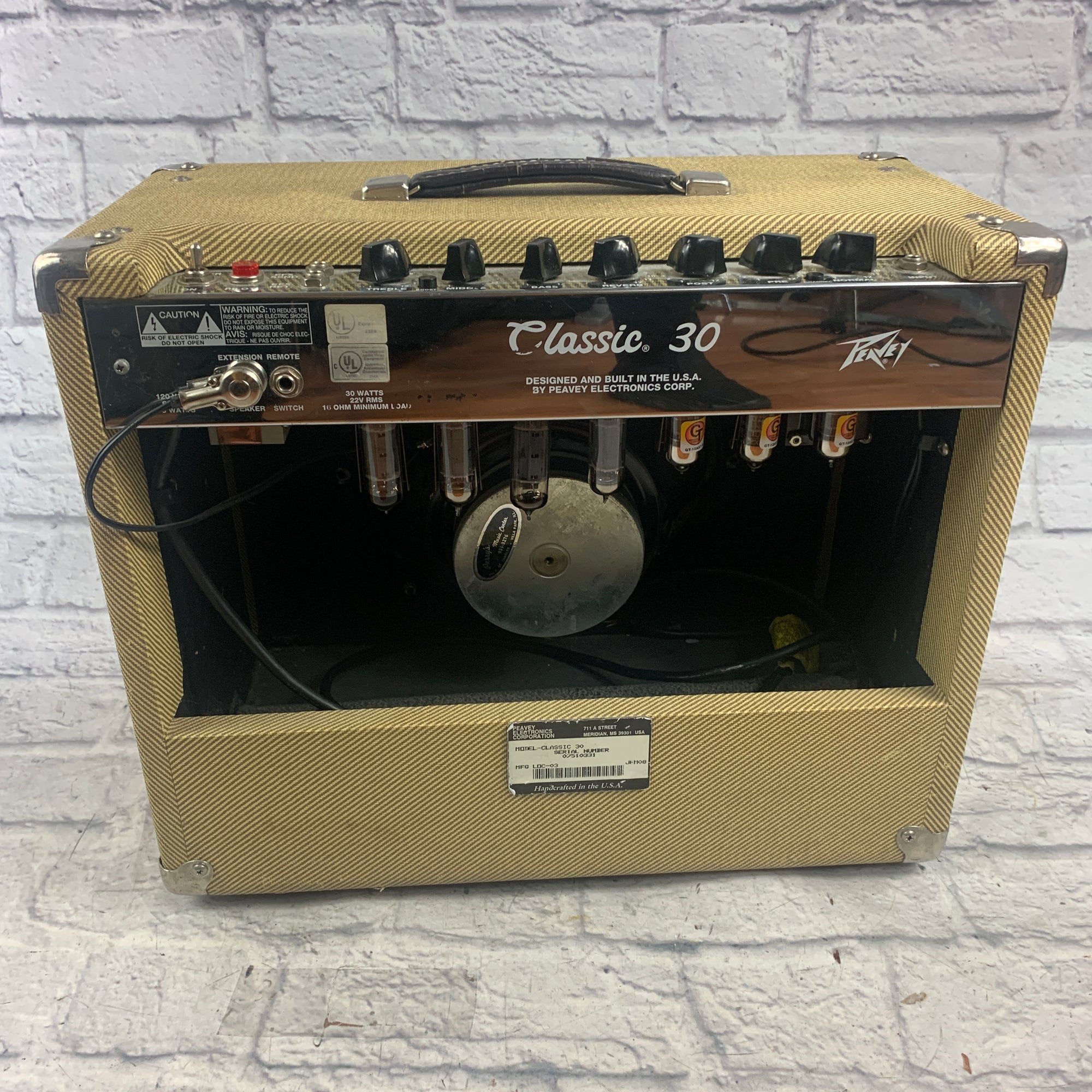 Peavey Classic 30 Tube Electric Guitar Combo Amp - Evolution Music