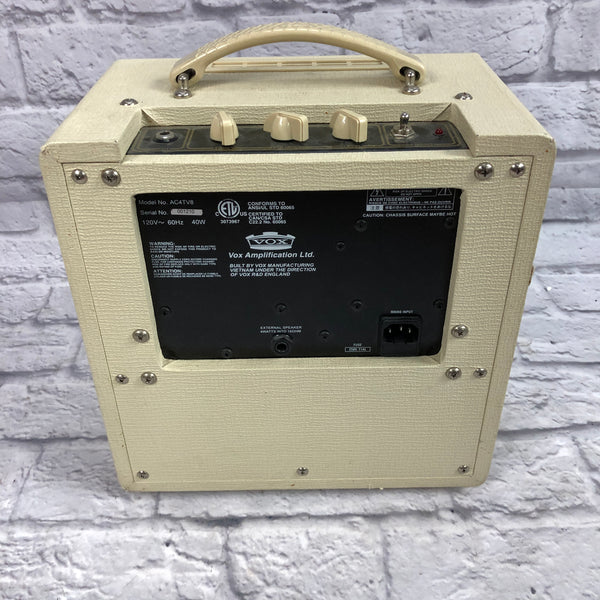 Vox AC4TV8 4 Watt Tube Combo Amp with 8in Speaker - Evolution Music