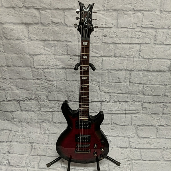 Dean Icon X Electric Guitar Flame Top Trans Red - Evolution Music