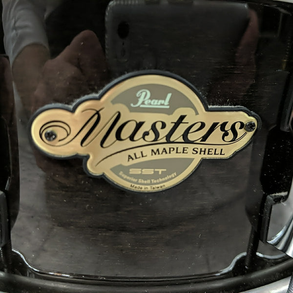 Pearl Masters All Maple Shell SST Custom 14 x 5.5 Snare Drum Brown Lac ...