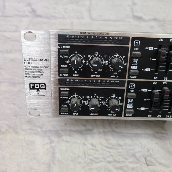 Behringer Ultragraph Pro FBQ3102HD 31-Band Stereo Graphic EQ ...