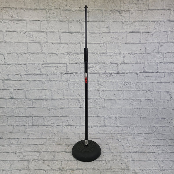 Proline Round-Base Straight Mic Stand - Evolution Music