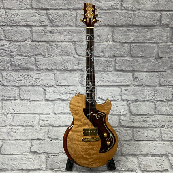 Rinker #611 Single Cutaway w/ Figured Maple/Rosewood Top & Phat Cat P ...