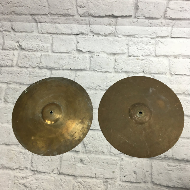 Vintage Japanese 14in Hi Hat Cymbal Pair - Evolution Music
