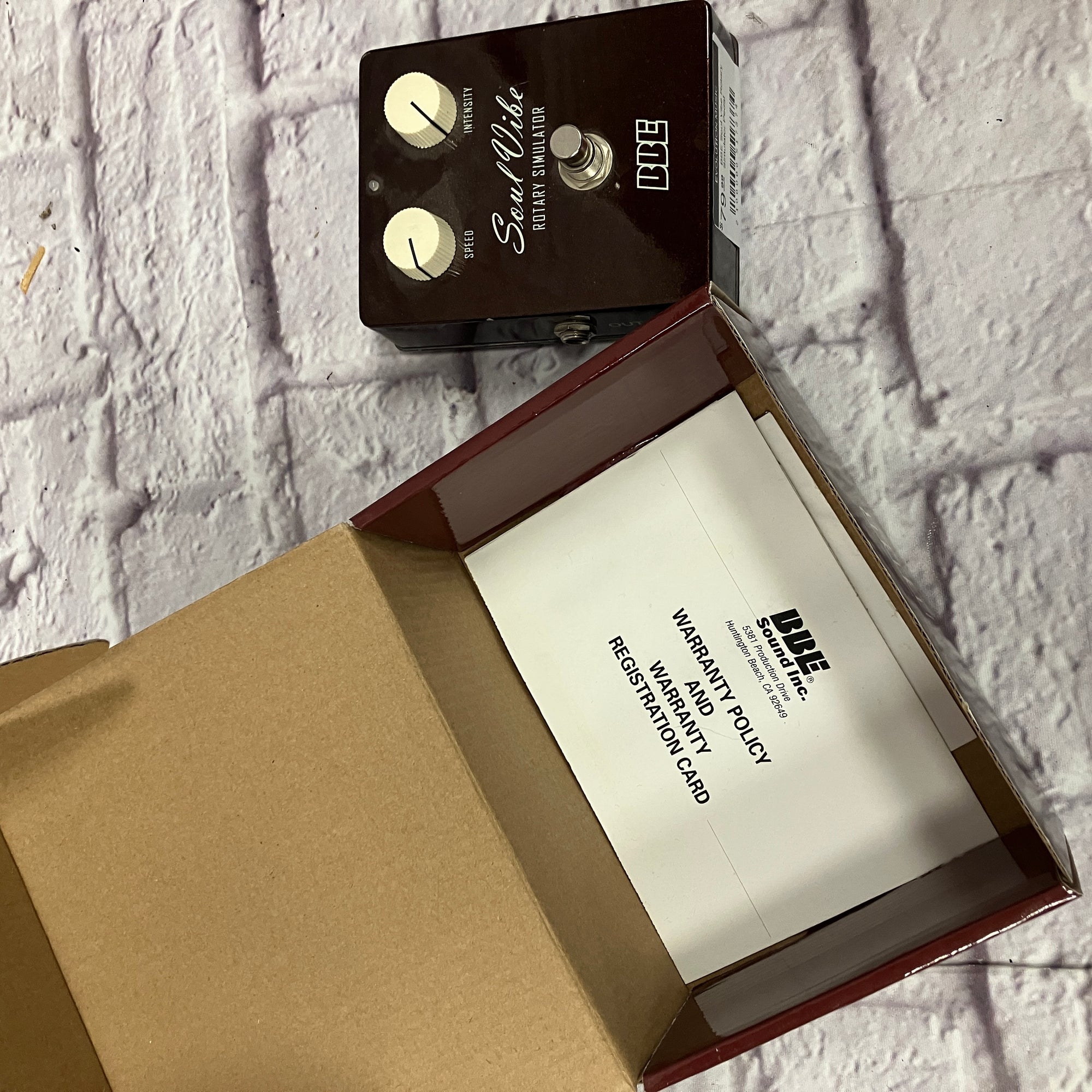 BBE Soul Vibe Rotary Simulator Pedal - Evolution Music