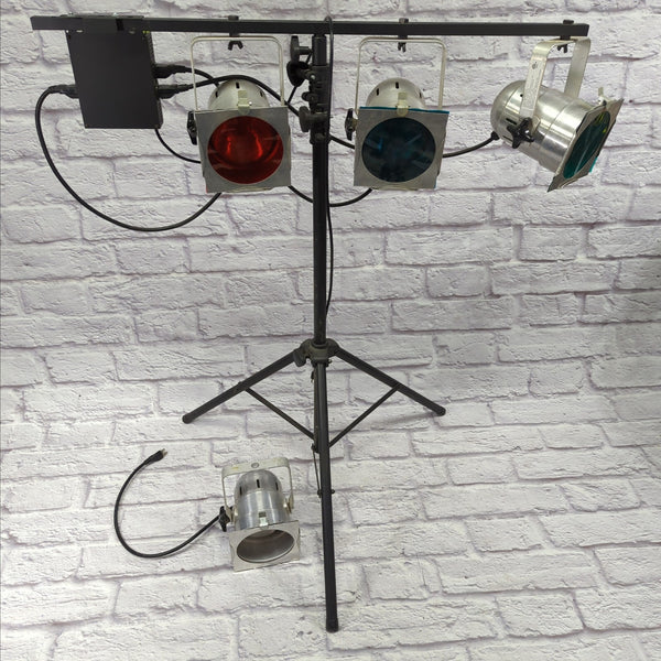LSC T4 4 Channel Light Chaser with 4 Par Cans - Evolution Music