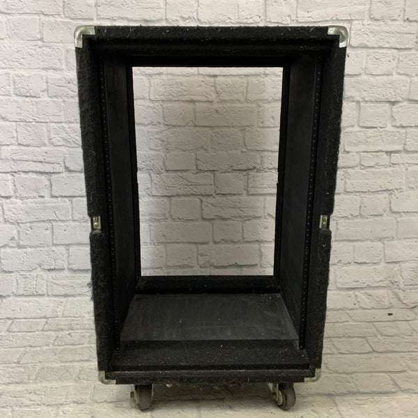 Odyssey 16U Carpeted Rolling Rack Case - Evolution Music